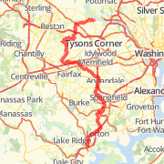 Cross County Trail (CCT) South to North in Fairfax County, VA, United ...